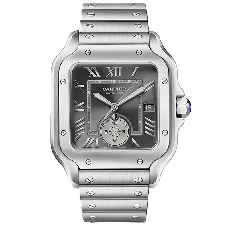 Santos de Cartier Dual Time Watch, Large Model, Automatic Movement ...