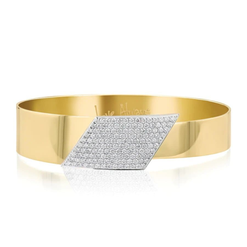Phillips House Yellow Gold Diamond Graduated Angle Large Love Always ...